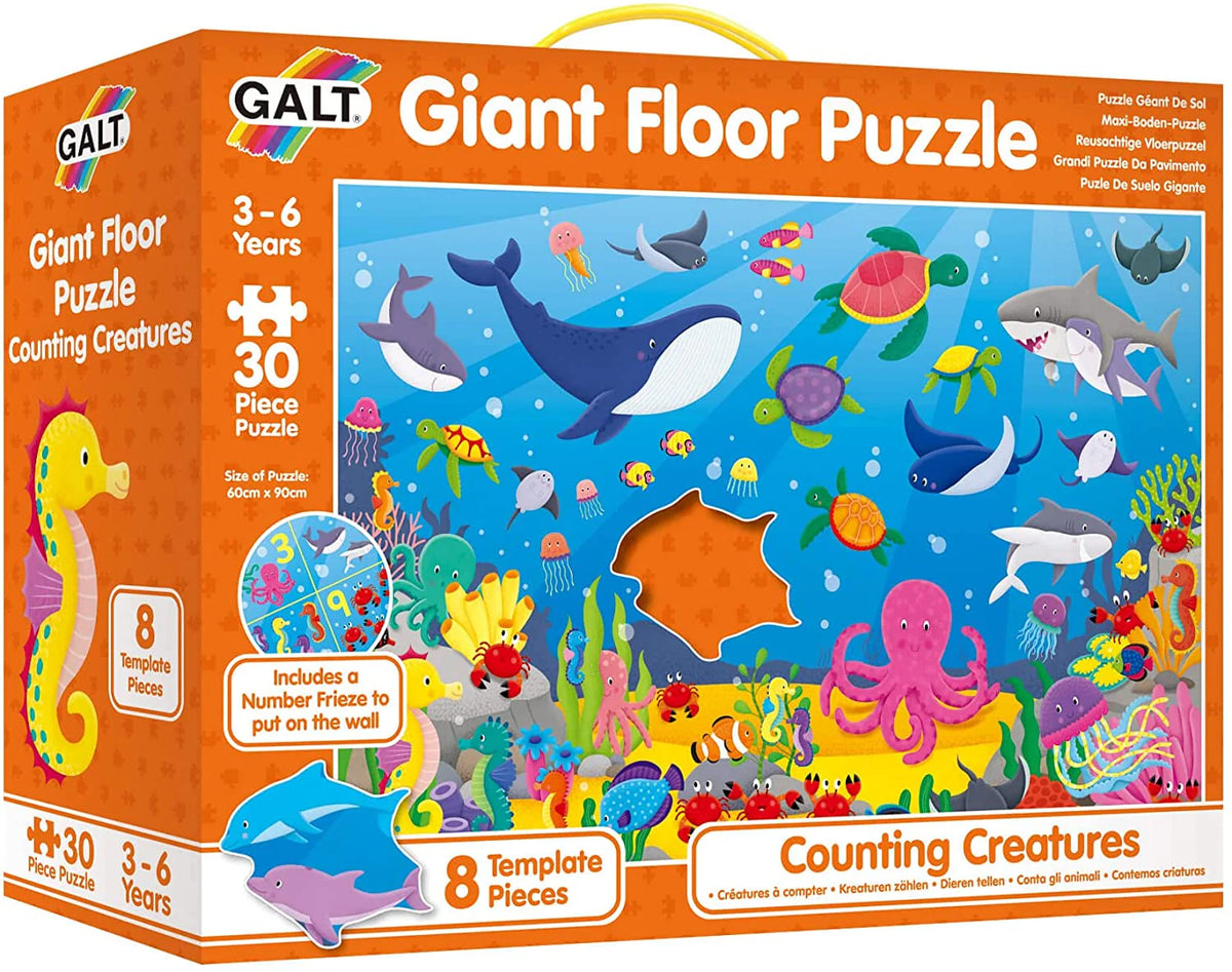 Giant Floor Puzzle - Counting Creatures | The Brain Train TT