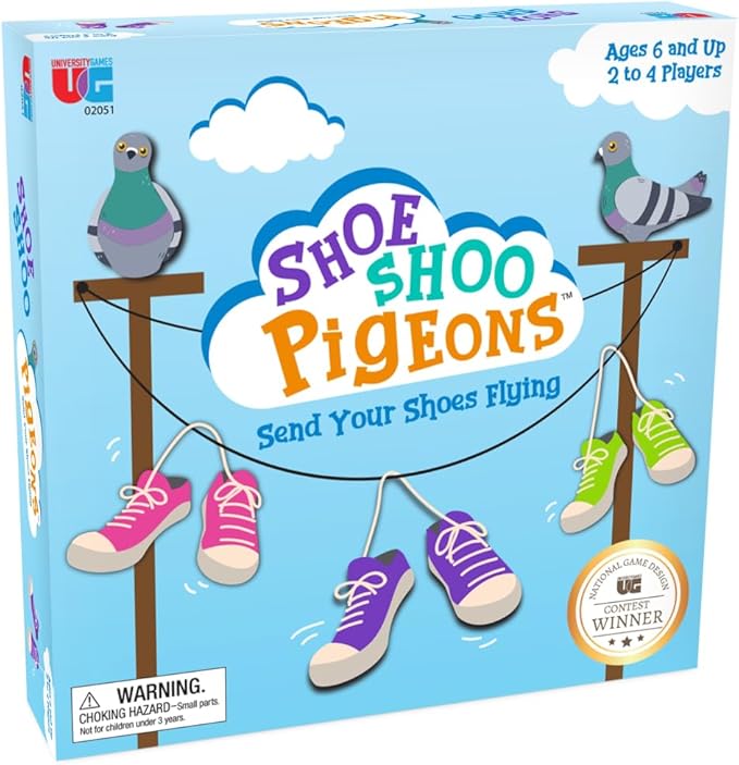 Shoe Shoo Pigeons! Game, Send Your Shoes Flying! A Fun Board Game for ...