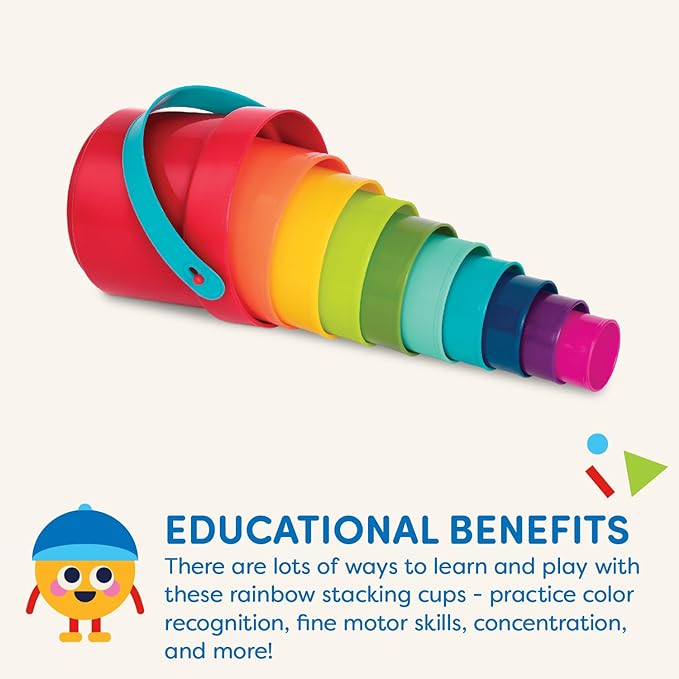 Battat – Stacking Toy – Educational & Dexterity Toy – Nesting Cup Play ...