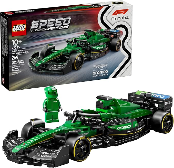LEGO Speed Champions Aston Martin Aramco F1 AMR24 Race Car Toy - Build ...