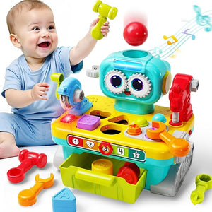 iPlay, iLearn Toddler Musical Workbench Toys for One Year Old Boys, Ba ...