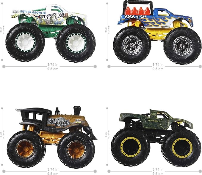 Hot Wheel Monster Trucks 4 Pack | The Brain Train TT
