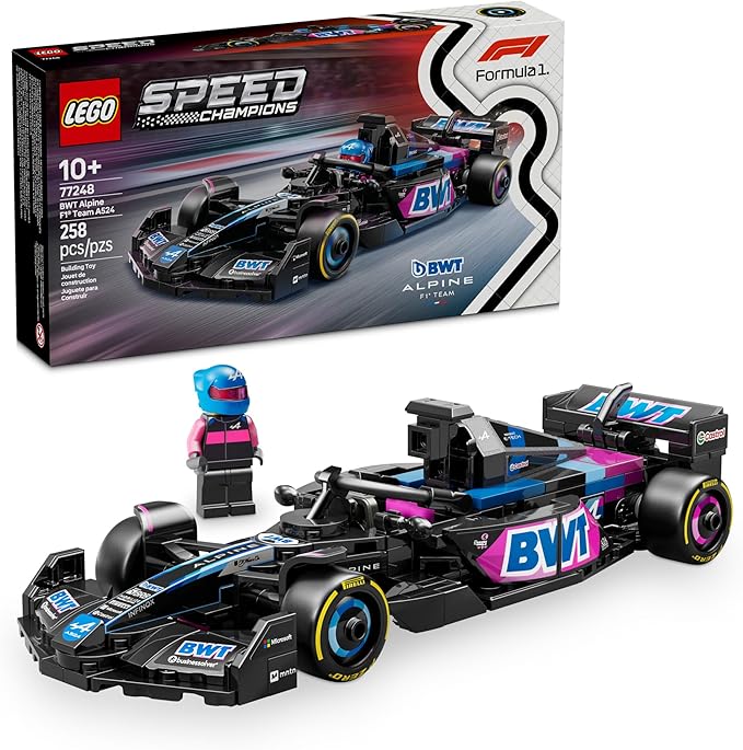 LEGO Speed Champions BWT Alpine F1 Team A524 Race Car Toy - Building S ...