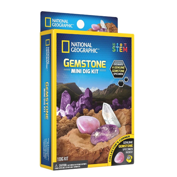 National Geographic Gemstone Mini Dig Kit | The Brain Train TT