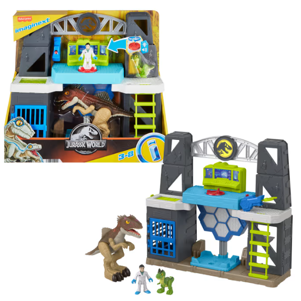 Imaginext Jurassic World Scan & Glow Dino Playset With Lights Sounds ...