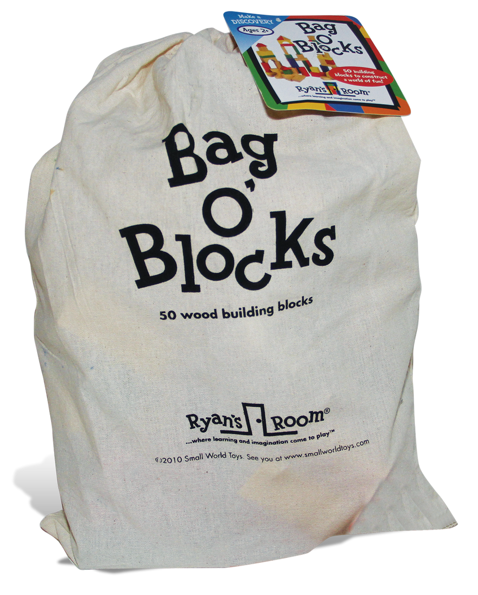 Bag o Blocks - Natural / Color | The Brain Train TT