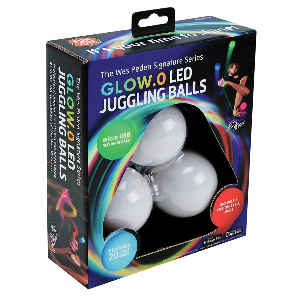 LED GLOW JUGGLING BALLS | The Brain Train TT