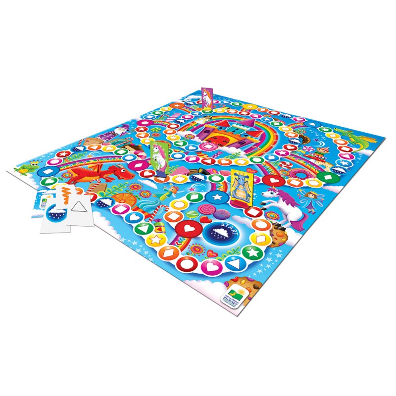 Colors & Shapes Race To The Rainbow | The Brain Train TT